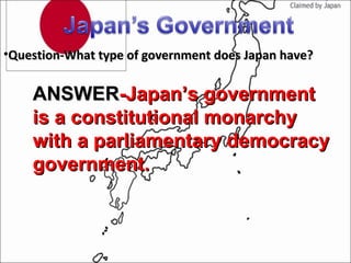Japan's government and economy | PPT