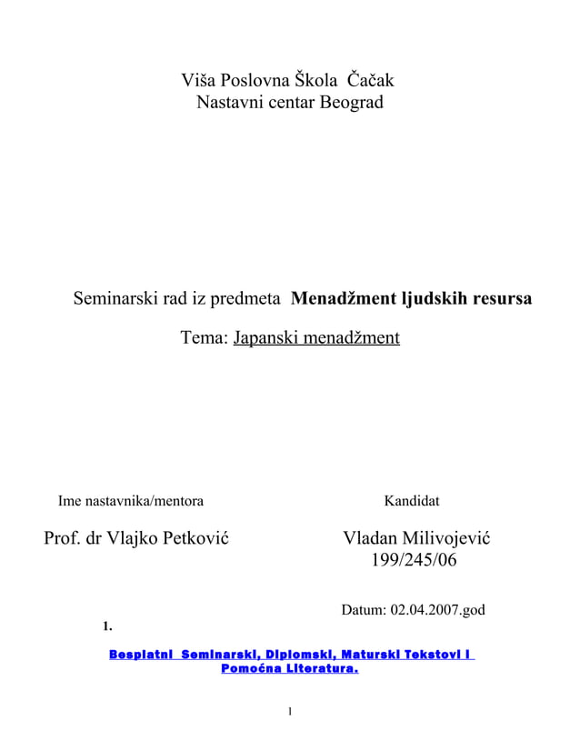 Japanski menadzment | PDF