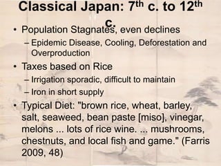 Early Japanese Food History | PPTX