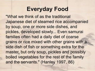 Early Japanese Food History | PPTX