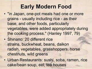 Early Japanese Food History | PPTX