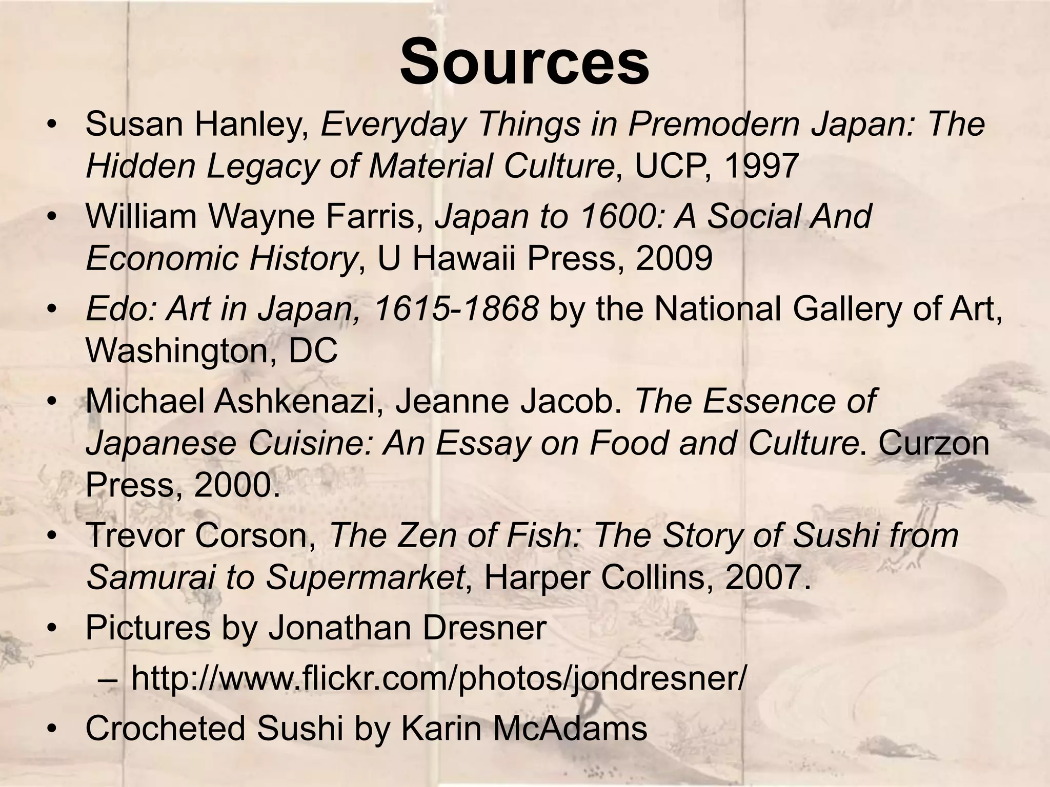Japanese food history: Traditions and Changes | PPTX