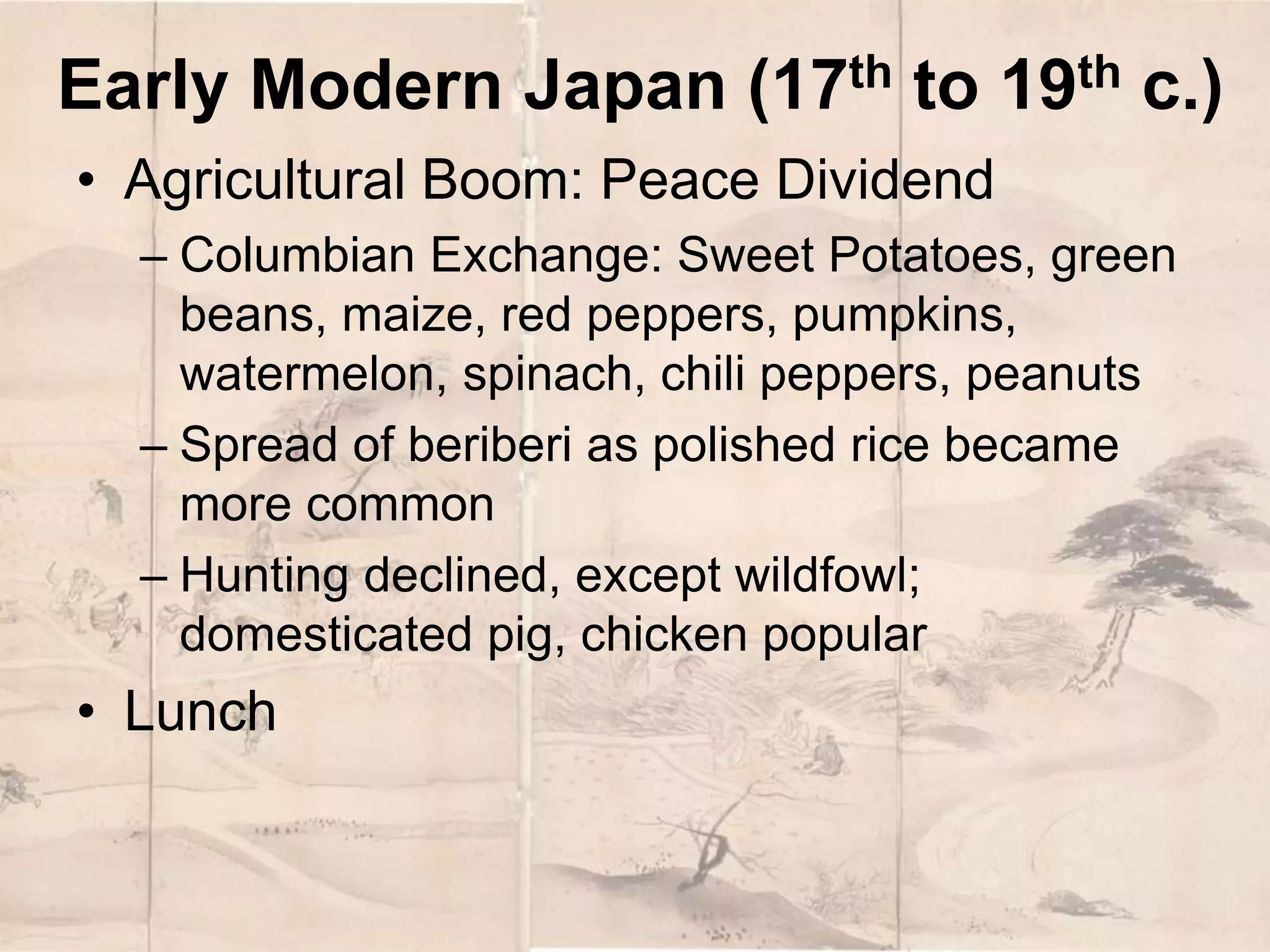Japanese food history: Traditions and Changes | PPTX