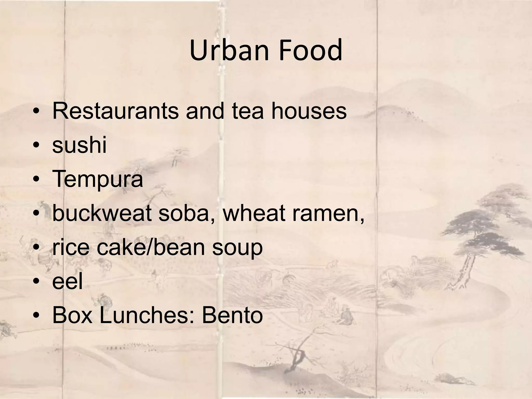 Japanese food history: Traditions and Changes | PPTX