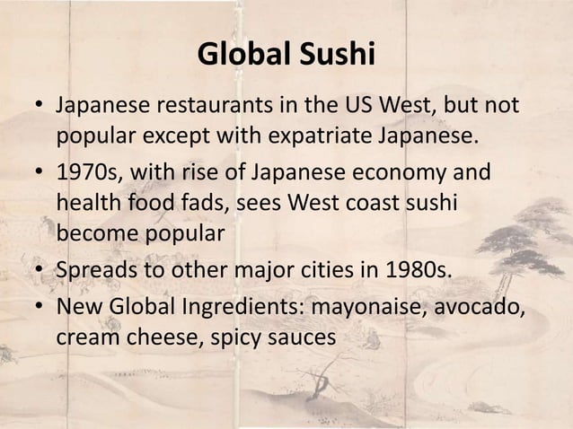 Japanese food history: Traditions and Changes | PPTX | Food & Drink