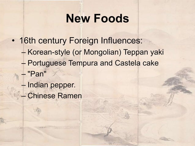 Japanese food history: Traditions and Changes | PPTX | Food & Drink