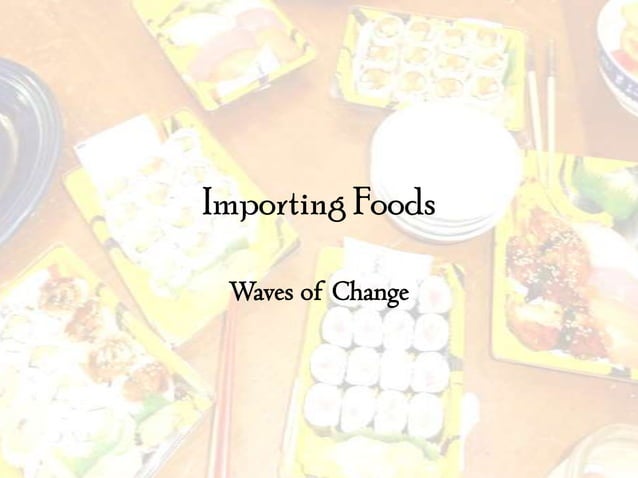 Modern Japanese Food History | PPTX