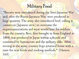 Modern Japanese Food History | PPTX