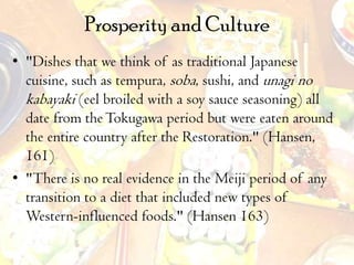 Modern Japanese Food History | PPT