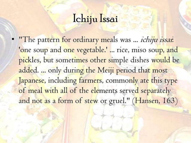 Modern Japanese Food History | PPTX