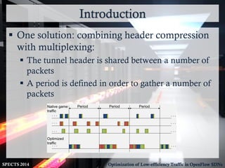 Optimization of Low-efficiency Traffic in OpenFlow Software Defined Networks | PPT