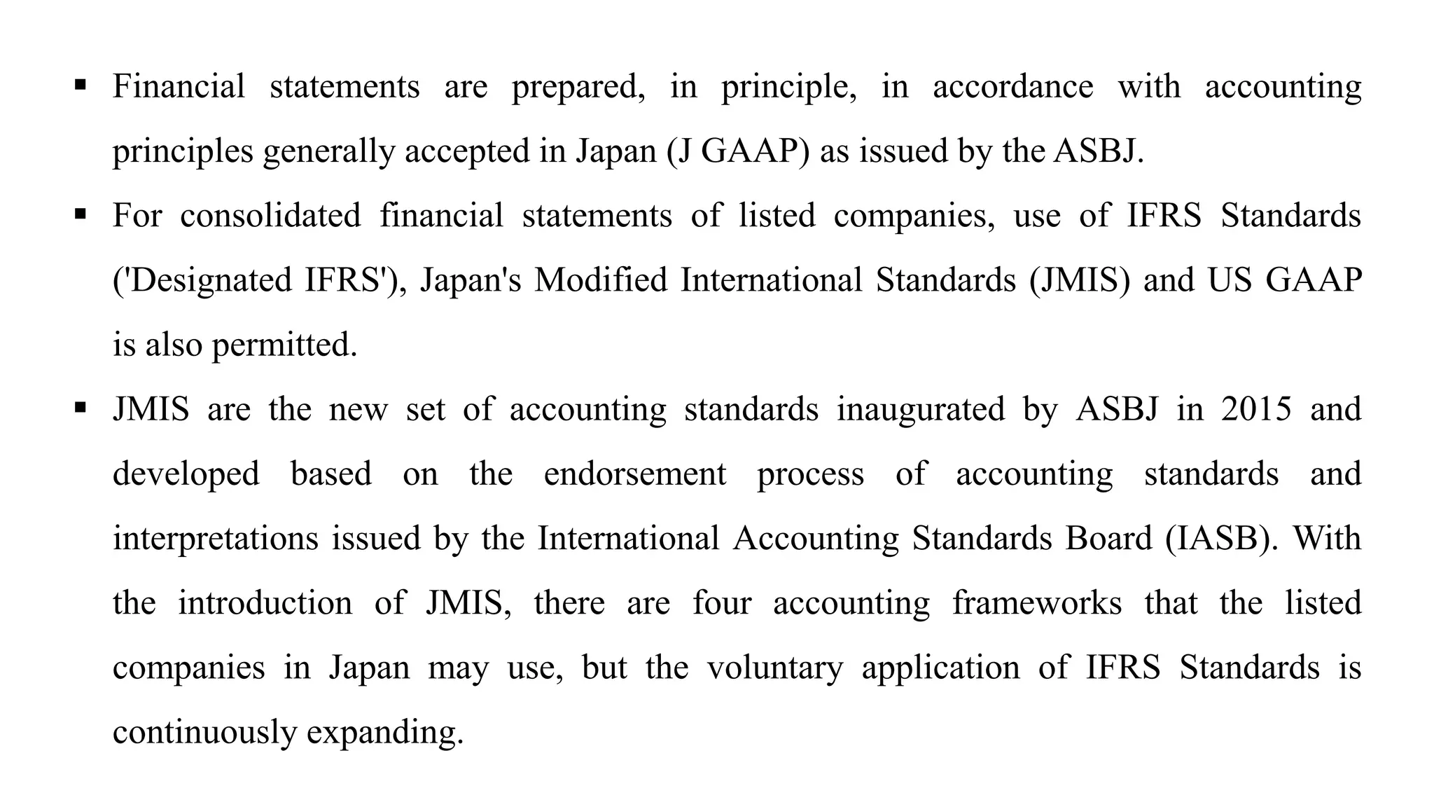 Japan Accounting Standards | PPTX