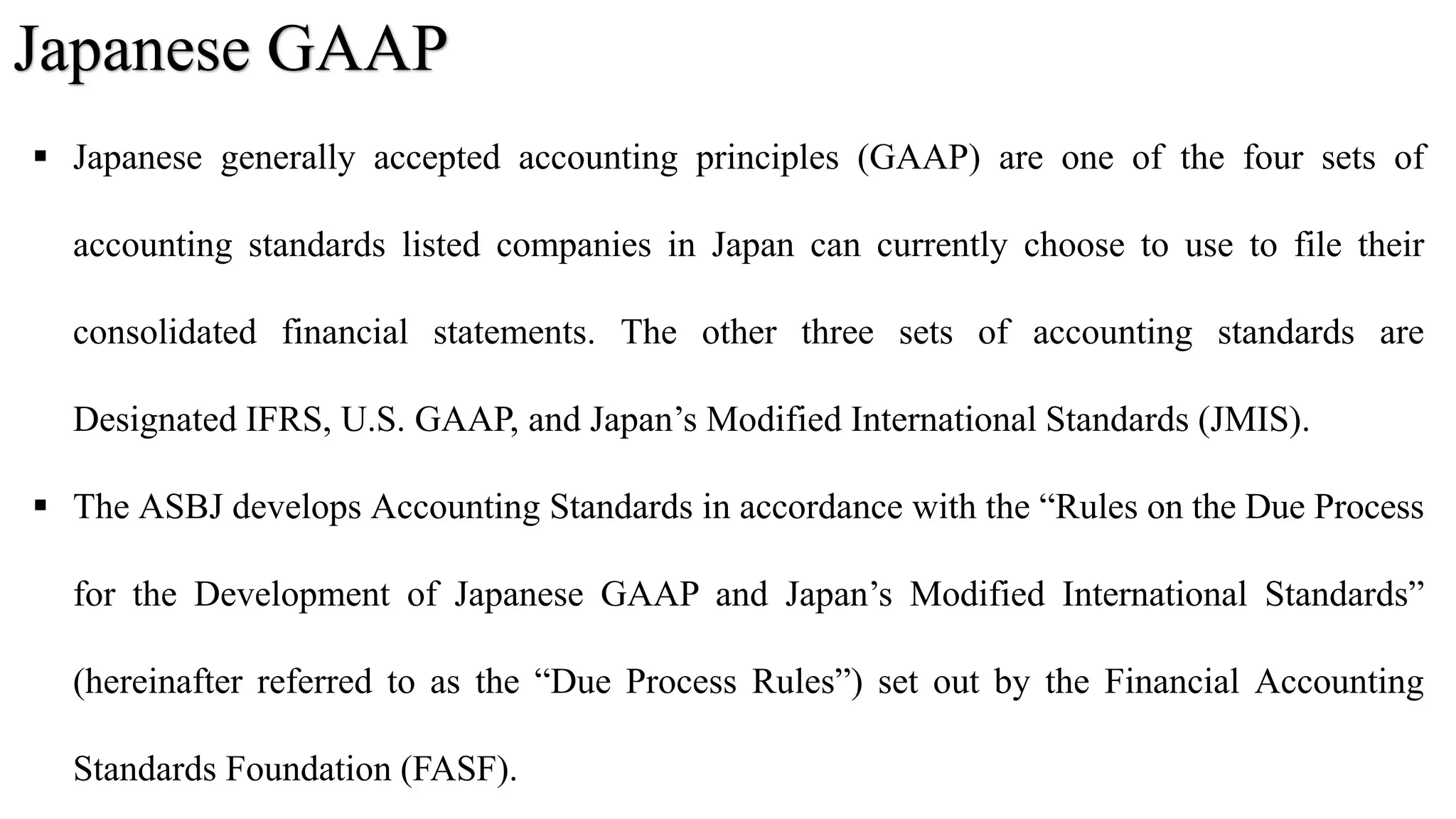 Japan Accounting Standards | PPTX