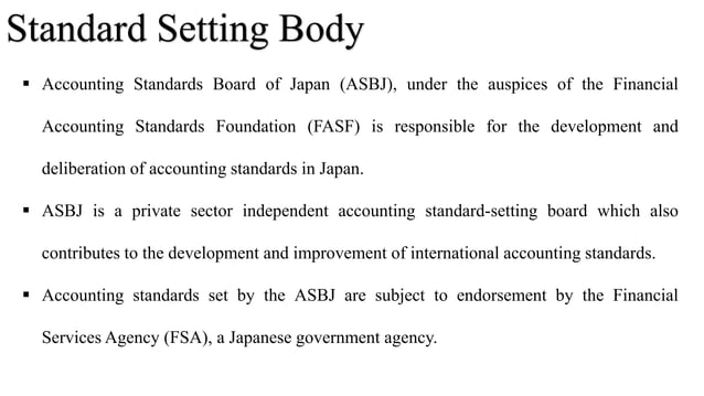 Japan Accounting Standards | PPTX