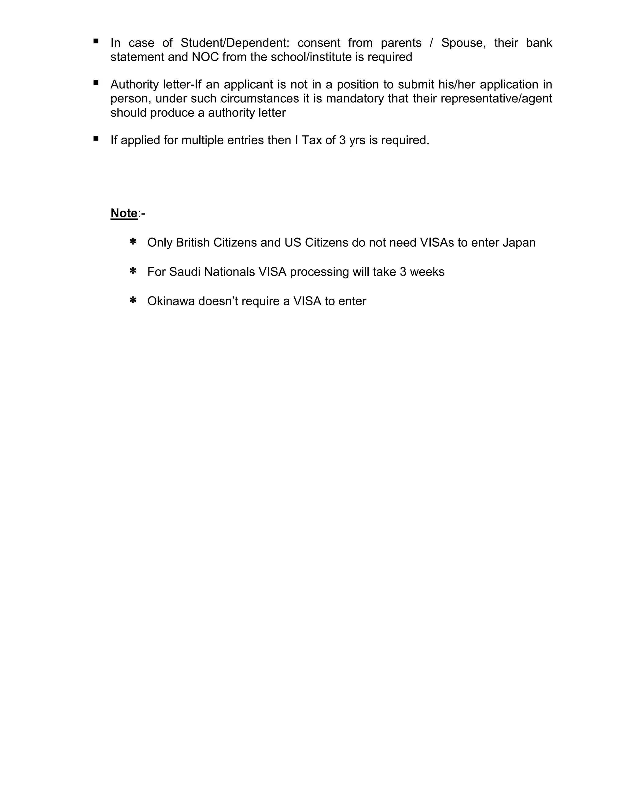 Japan tourist visa checklist | PDF