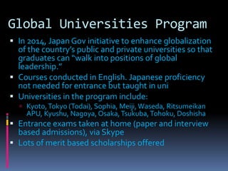 JUKO 2015 - Studying in Japan | PPT