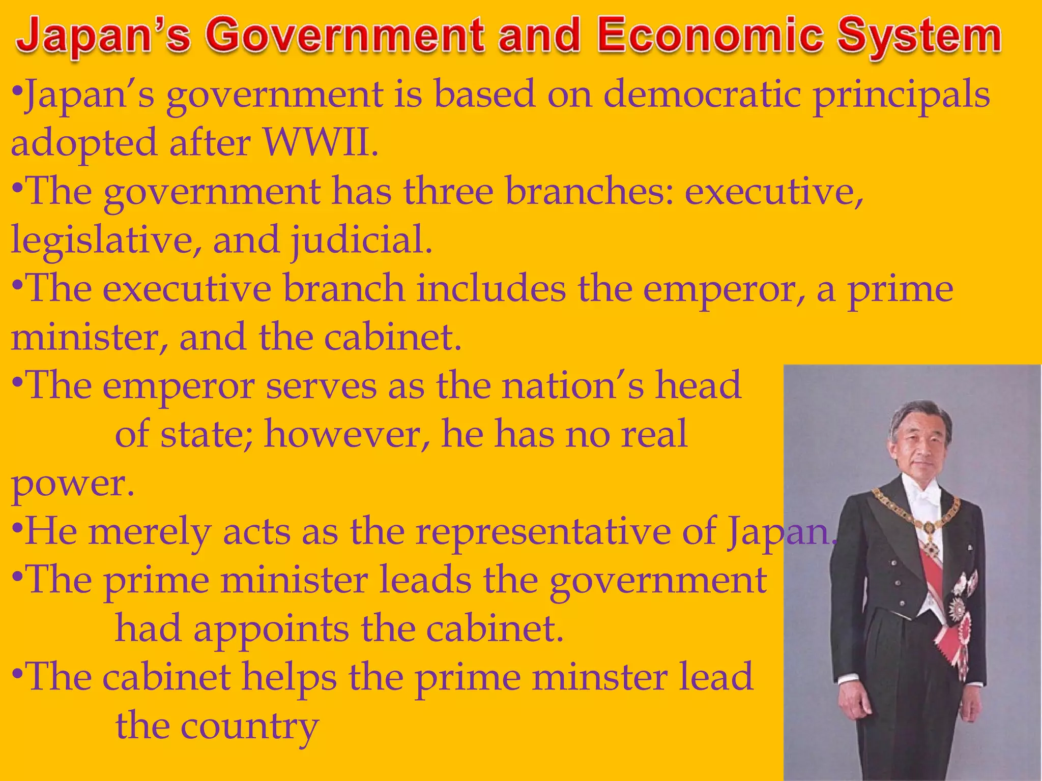 Japan, vietnam, and korea's gov't and economys | PPT