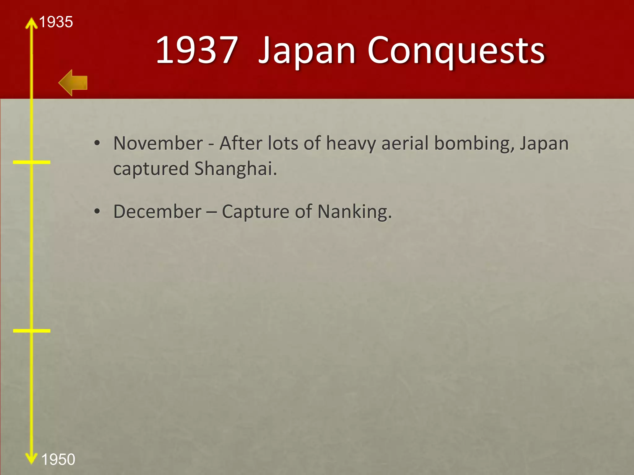 Japan-China War and The Civil War Timeline | PPTX