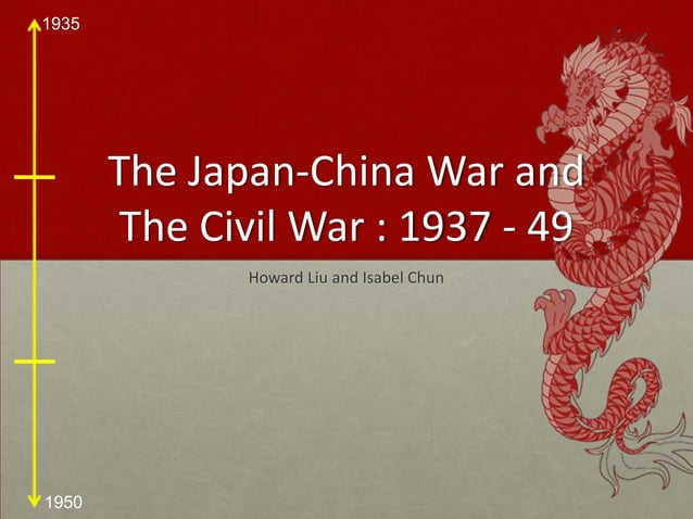 Japan-China War and The Civil War Timeline | PPTX