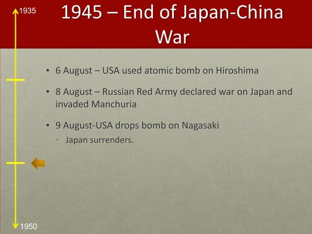 Japan-China War and The Civil War Timeline | PPTX