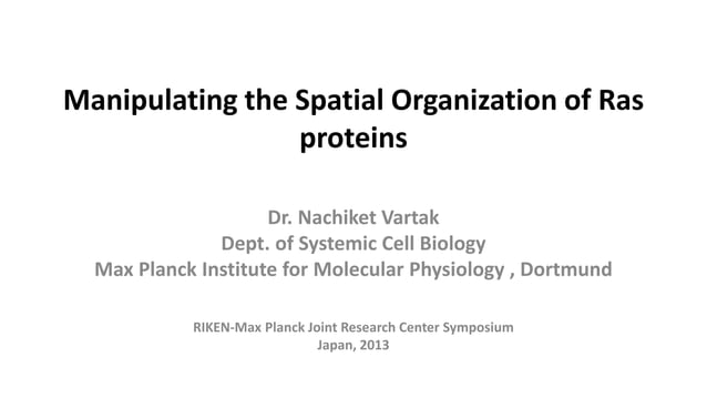 Oncology: Spatial Localization of Ras proteins | PPT