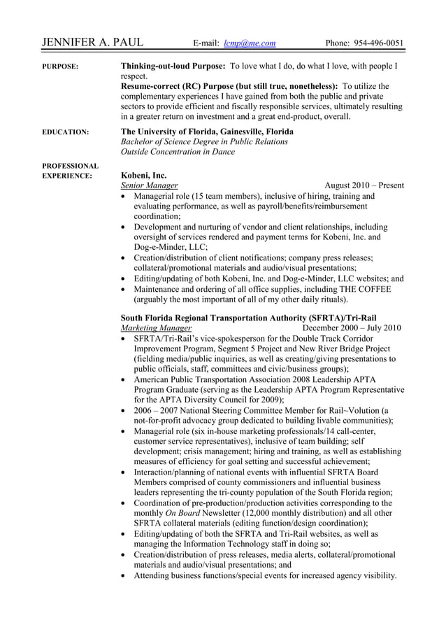 JENNIFER A. PAUL RESUME | PDF