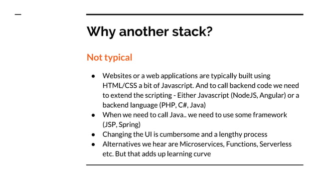 Introducing The Jaq Java Angular Sqlnosql Stack Pptx Web Development Internet