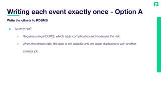 spark stream - kafka - the right way | PPT