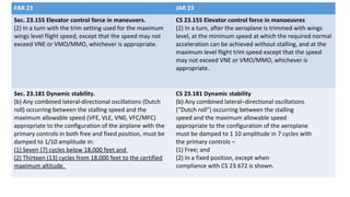 JAR 23 and FAR 23 Comparison | PPT
