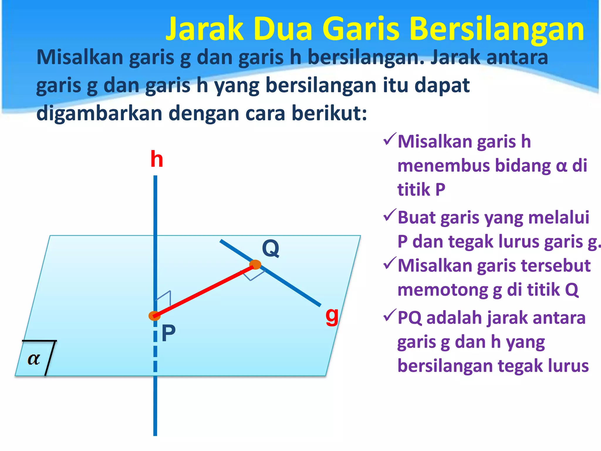 Geometri Dimensi Tiga ~ Jarak Pada Bangun Ruang | PPTX