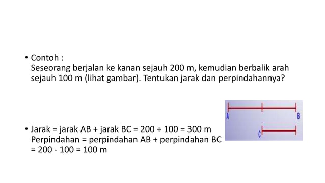 Jarak dan perpindahan | PPTX
