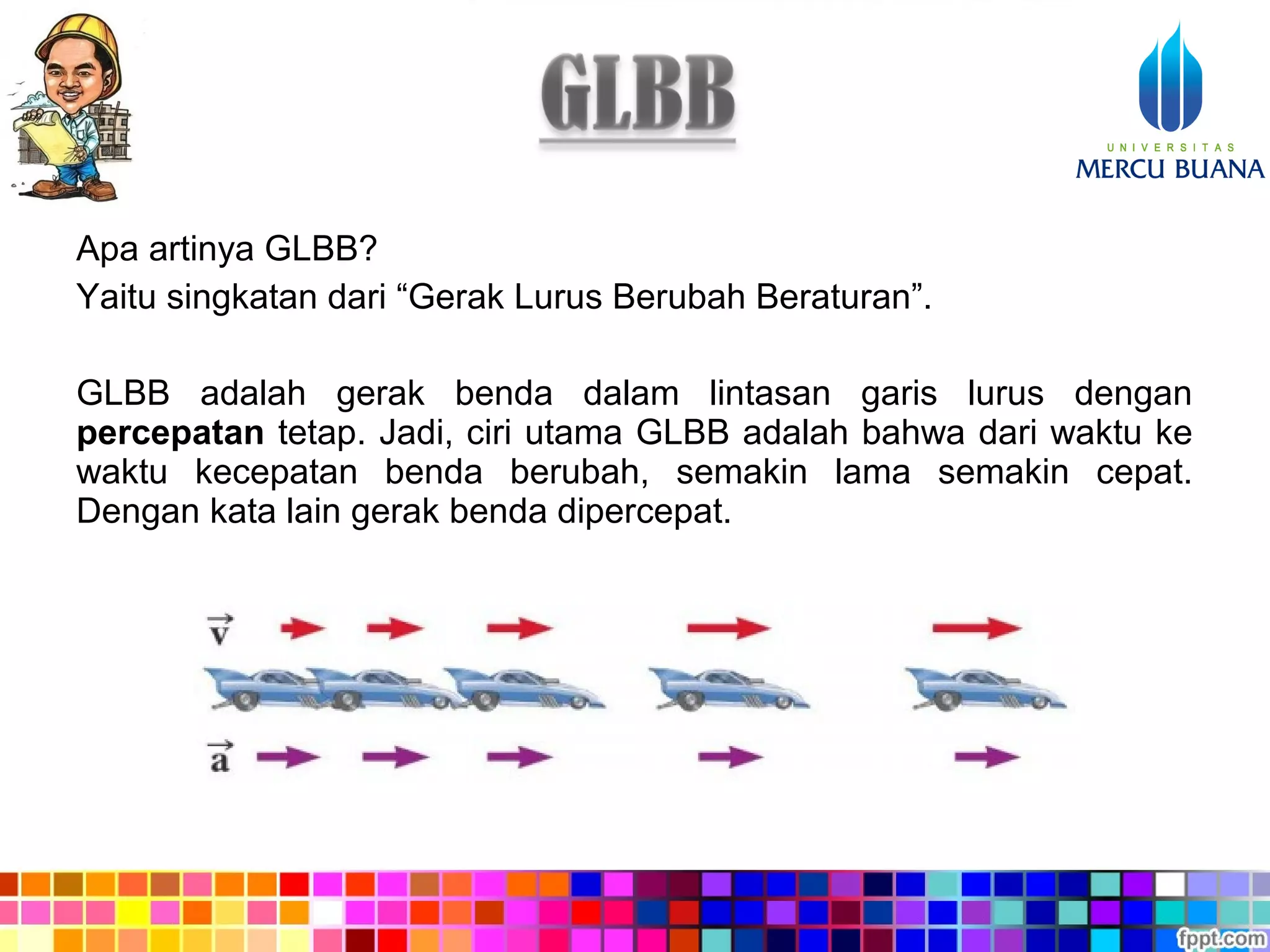 Jarak dan perpindahan GLB dan GLBB | PPT