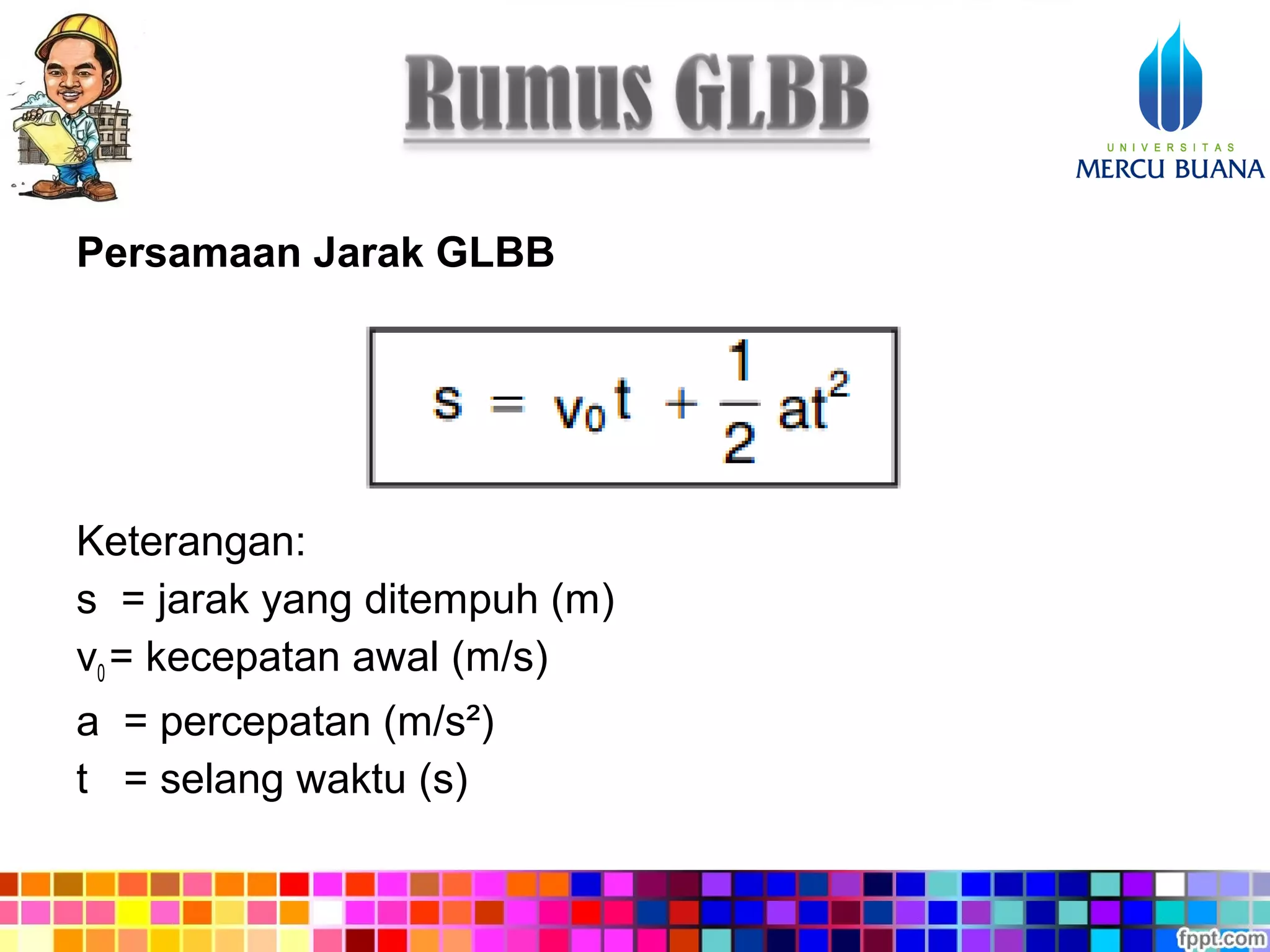 Jarak dan perpindahan GLB dan GLBB | PPT