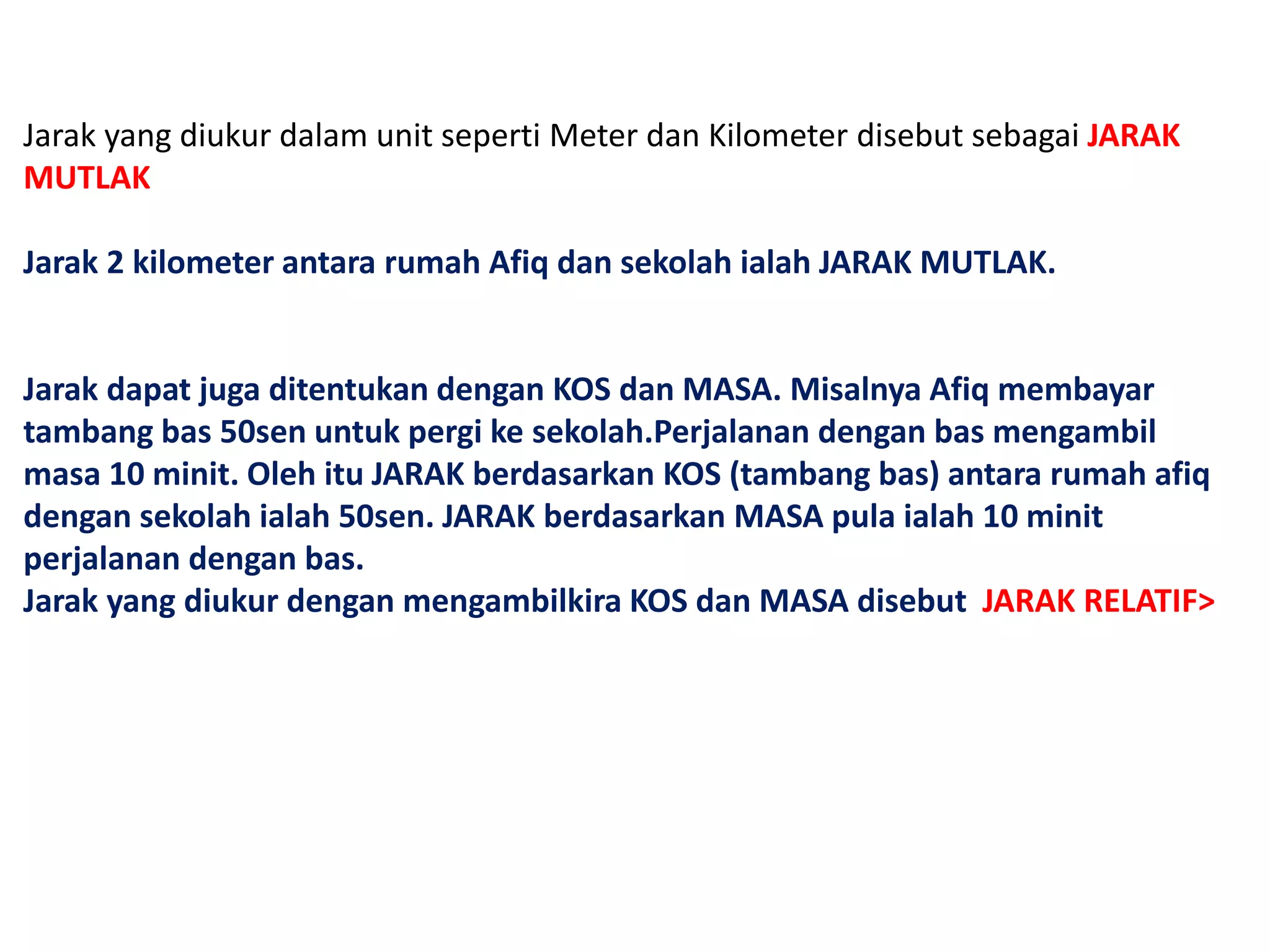 Geografi Tingkatan 1 Jarak dan skala | PPTX