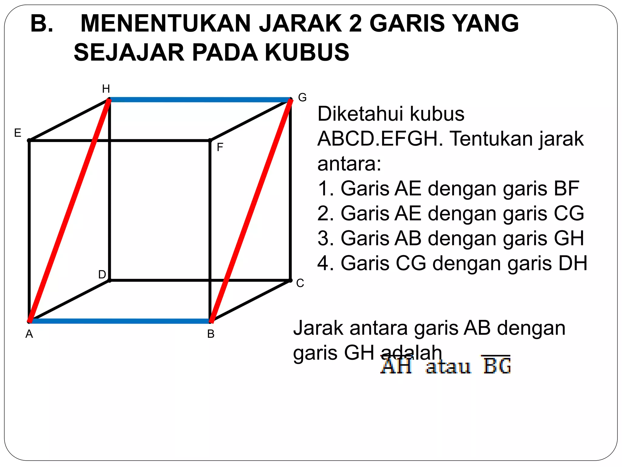 Jarak dua garis sejajar | PPT
