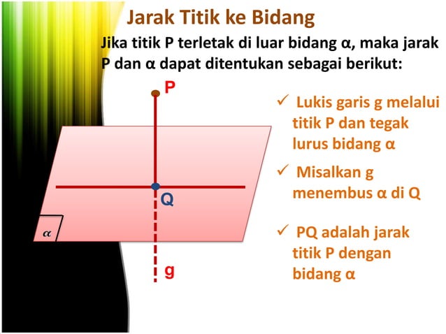 Jarak pada bangun ruang | PPTX