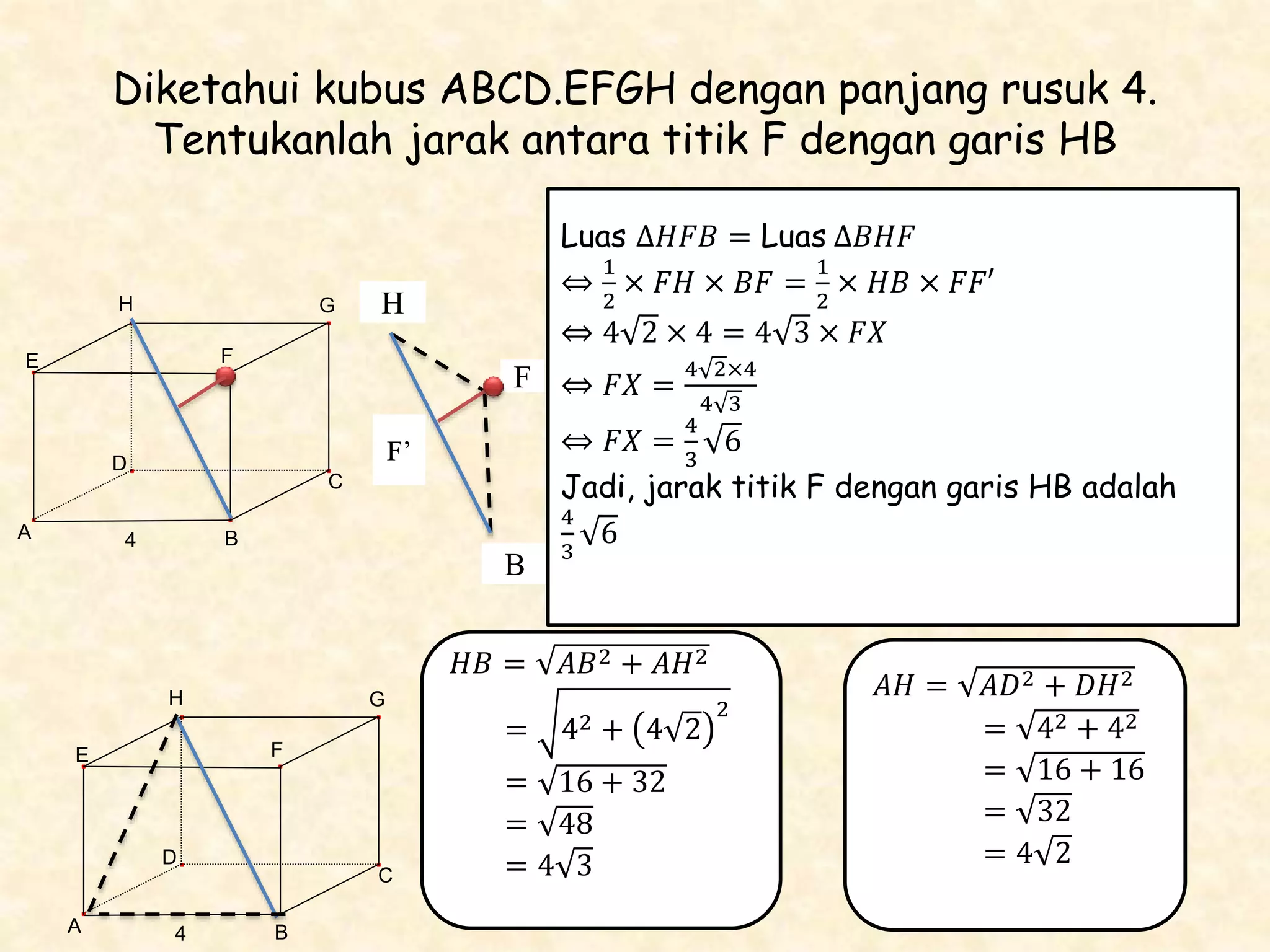 Jarak titik dan garis | PPTX