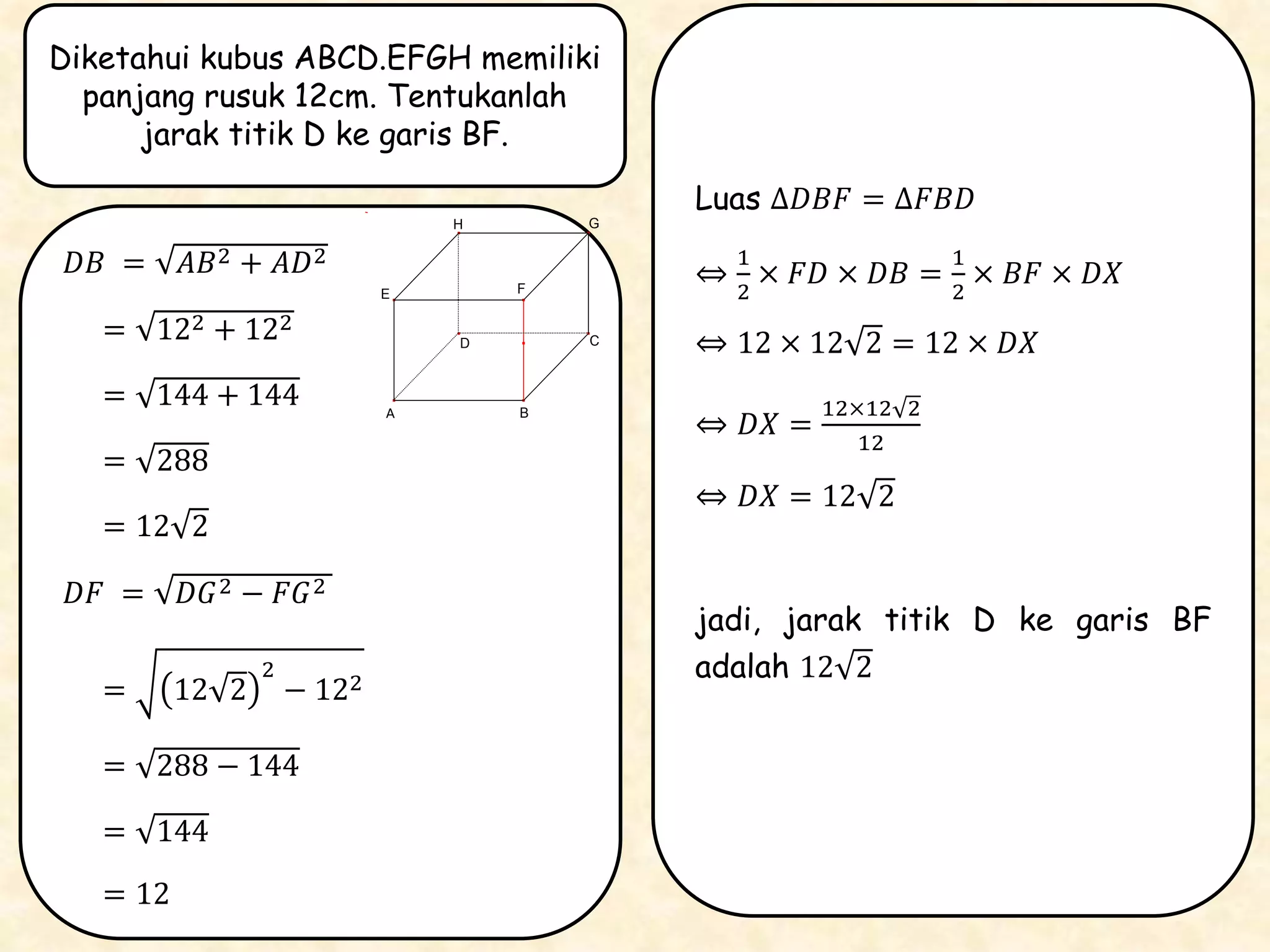 Jarak titik dan garis | PPTX