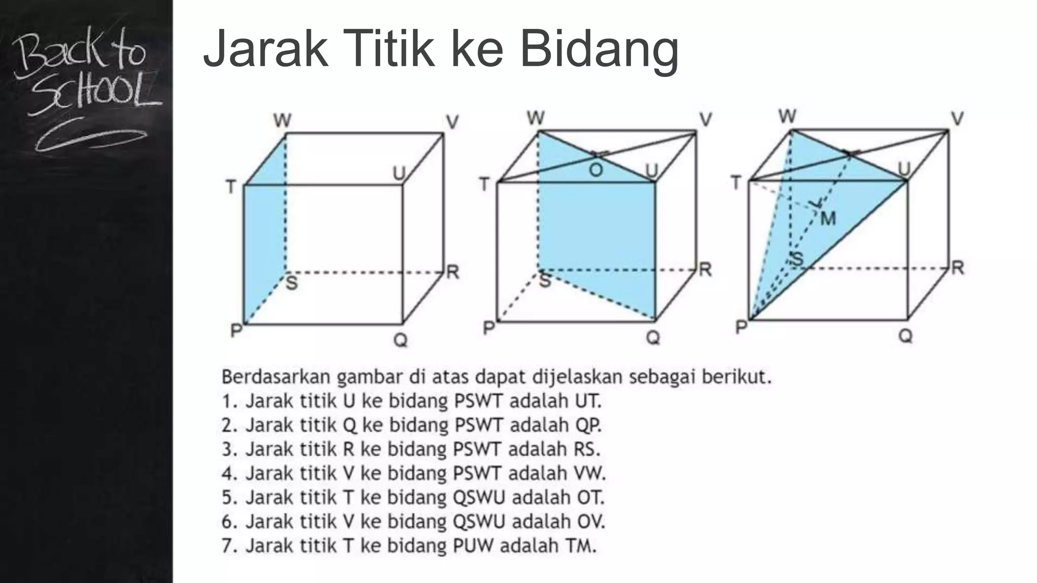Dimensi Tiga - Jarak titik ke bidang | PPT