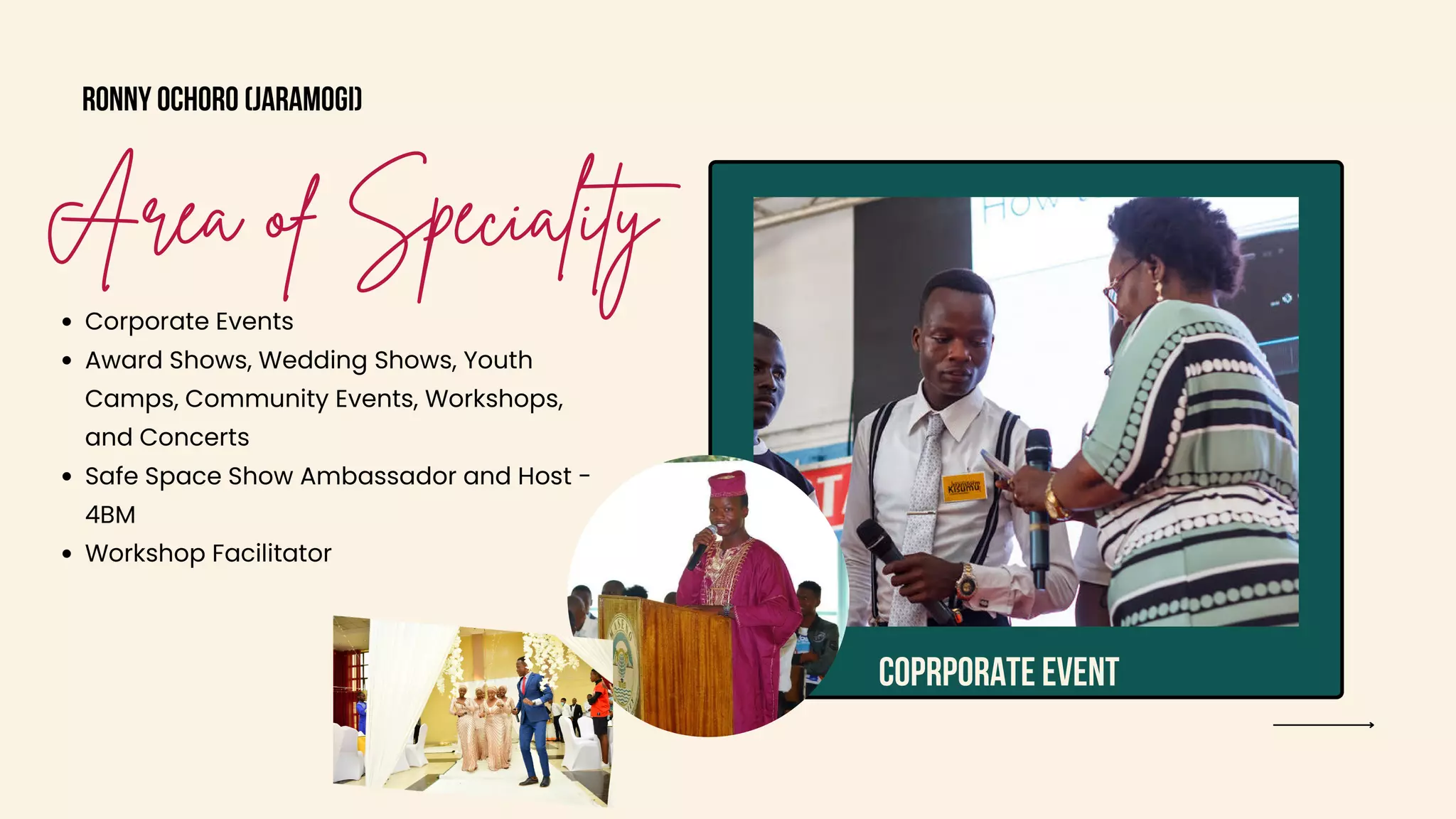 MC/Host/Event Moderator - Ronny Ochoro | PDF