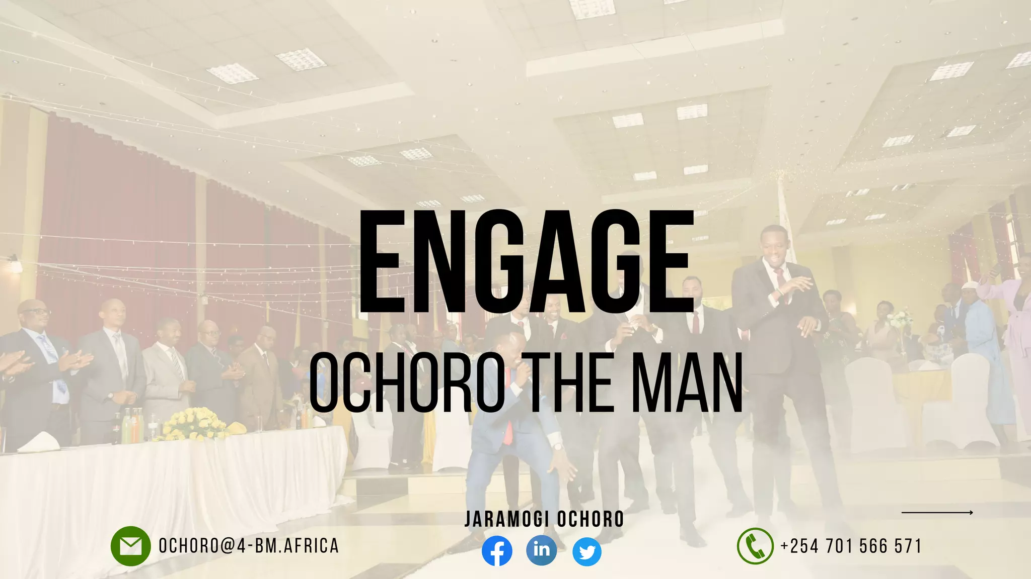 MC/Host/Event Moderator - Ronny Ochoro | PDF