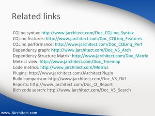 JArchitect Benefits | PPT