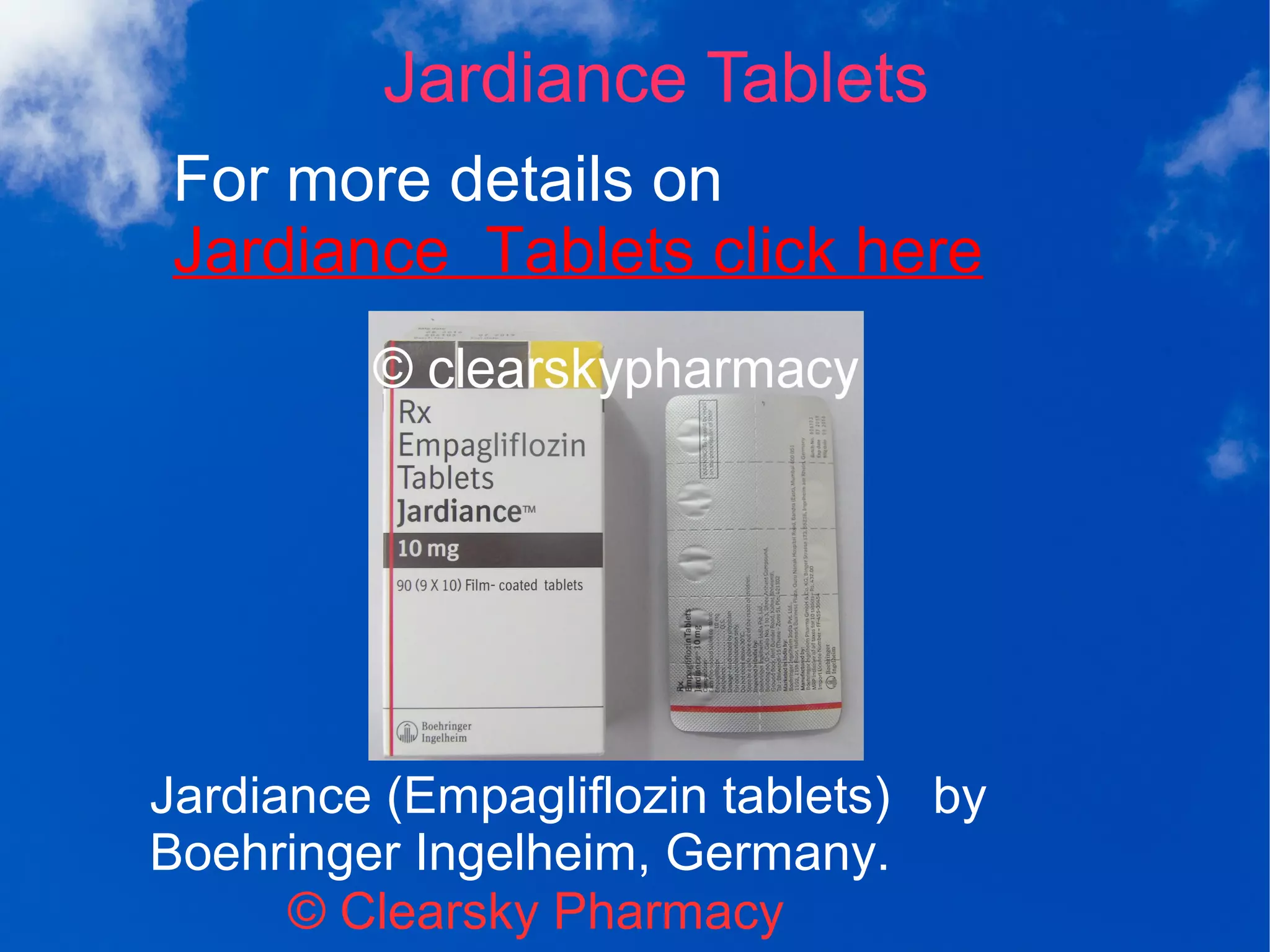 Jardiance (Empagliflozin Tablets) | ODP