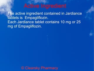 Jardiance (Empagliflozin Tablets) | ODP