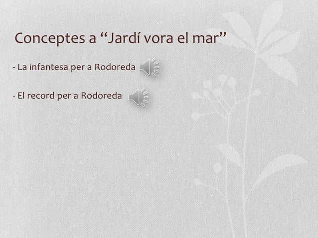 Jardí vora el mar presentació anna fortí | PPT