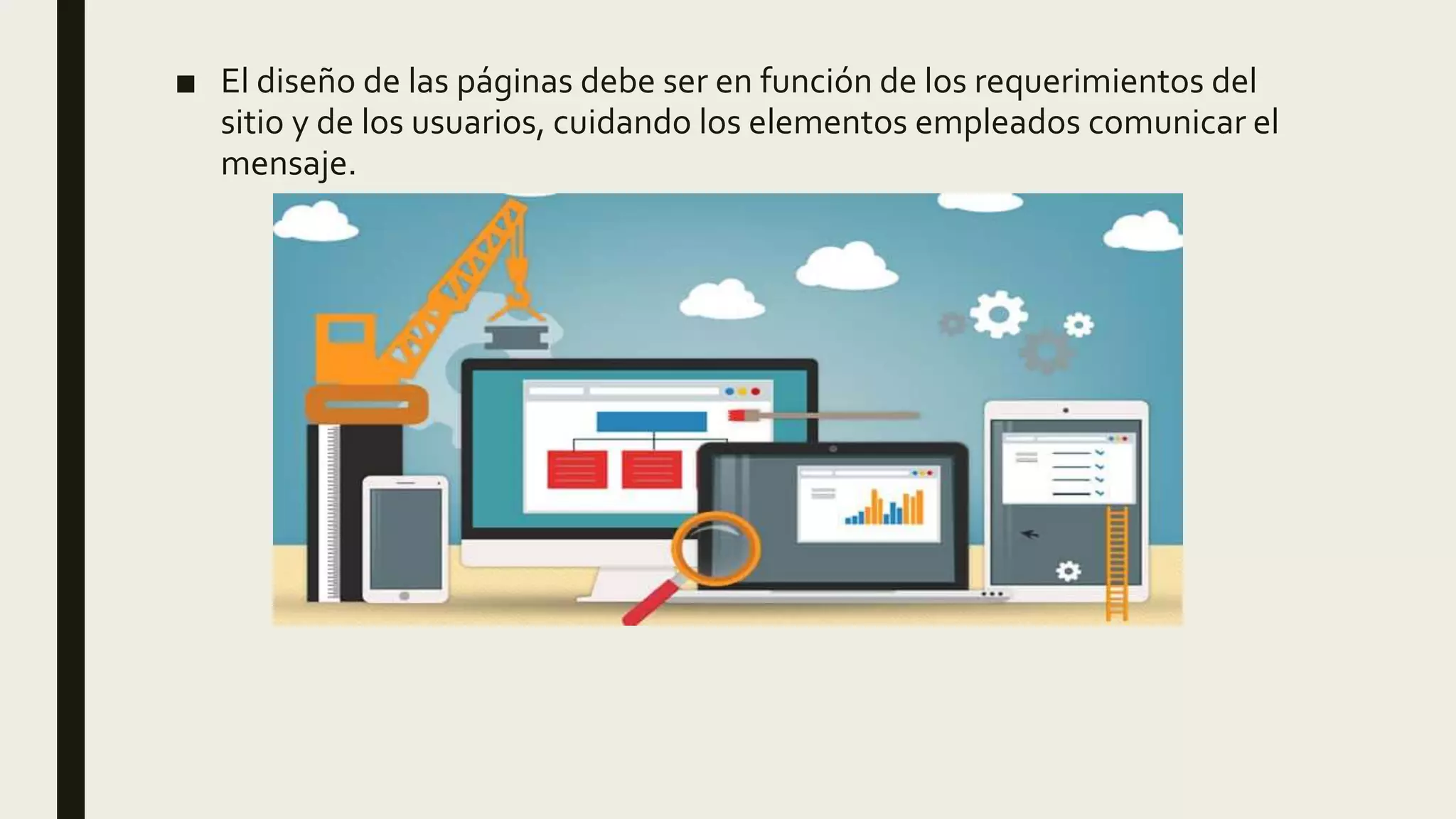 Las características y las partes que debe tener un sitio web | PPT