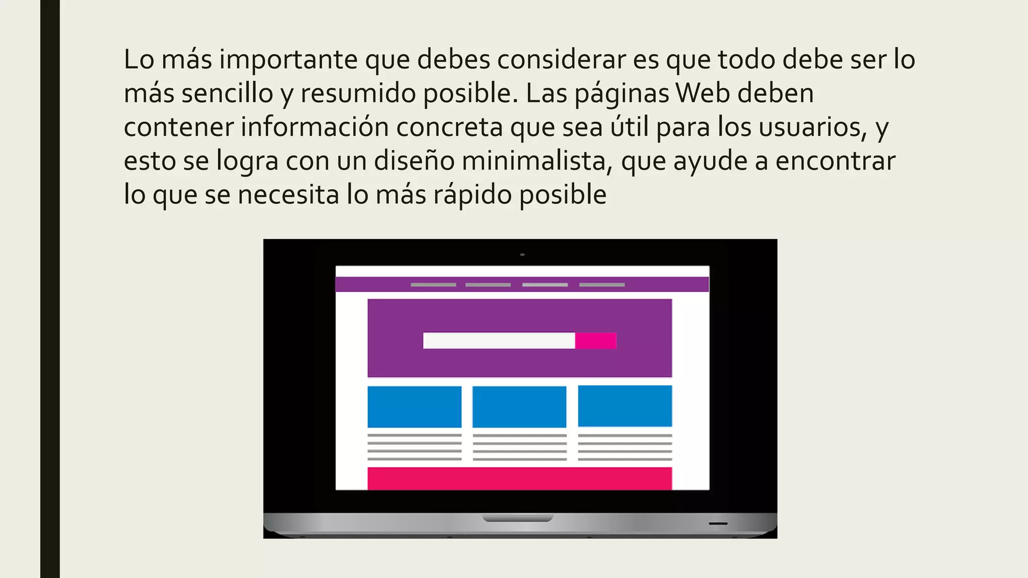 Las características y las partes que debe tener un sitio web | PPT