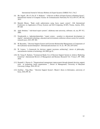 A PROPOSED EXPERT SYSTEM FOR EVALUATING THE PARTNERSHIP IN BANKS | PDF