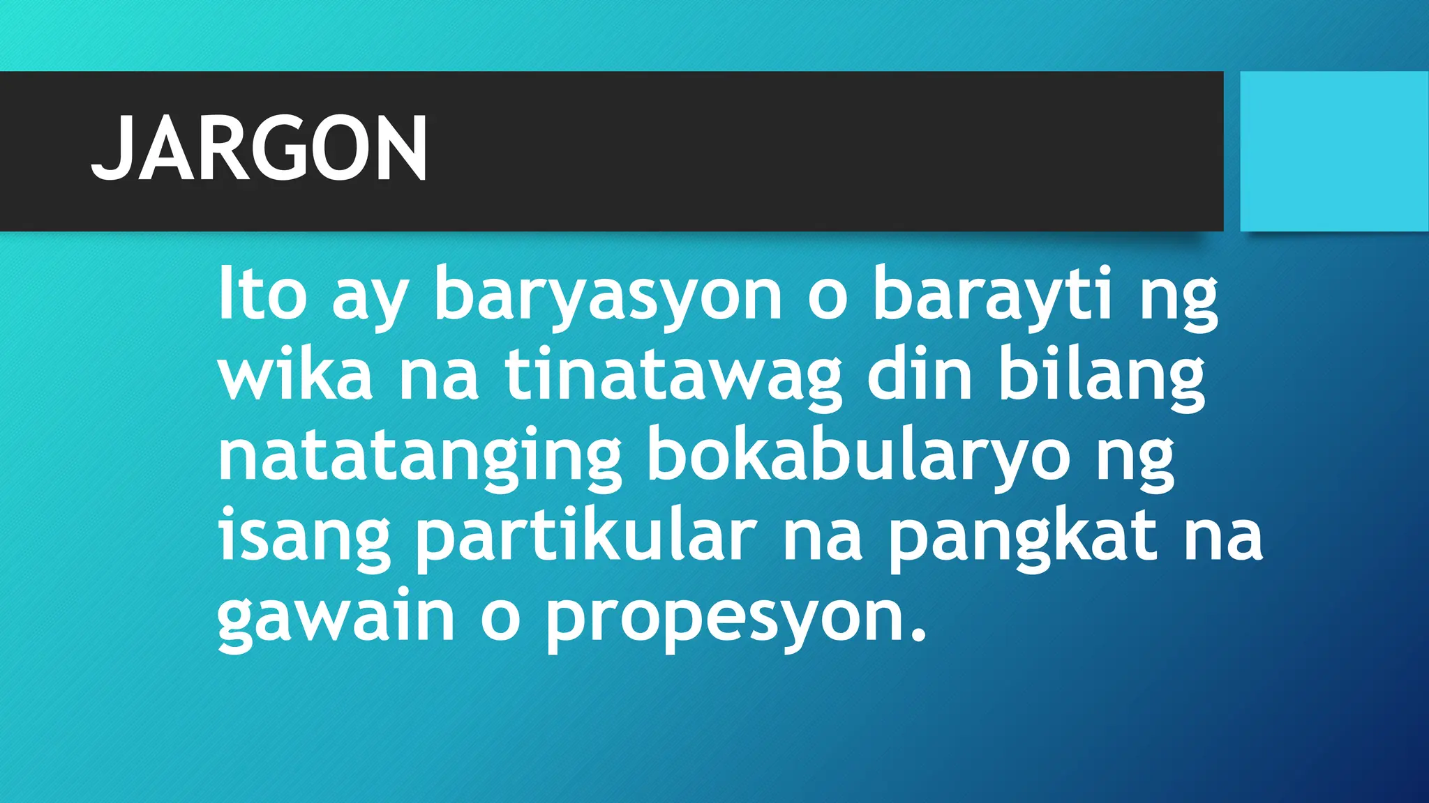 JARGON AT LINGO SA INTERNET ng mga mag-aaral sa Filipino grade 8 .pptx