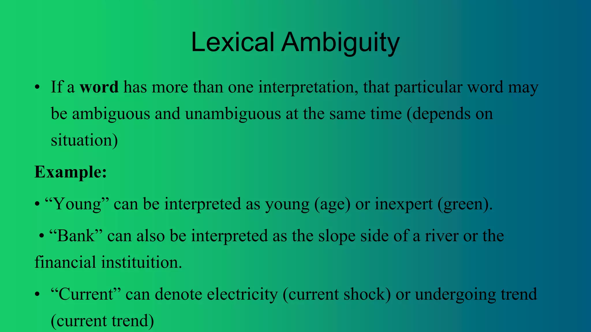 Jargons and ambiguities | PPTX